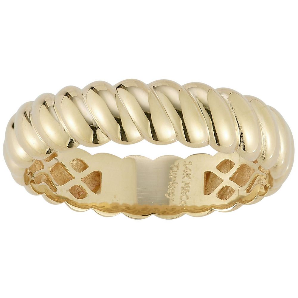 LUMINOR GOLD 14k Gold Twist Band Ring