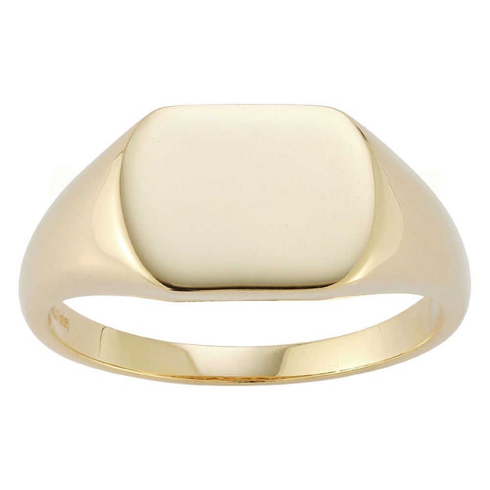 LUMINOR GOLD 14k Gold Square Signet Ring