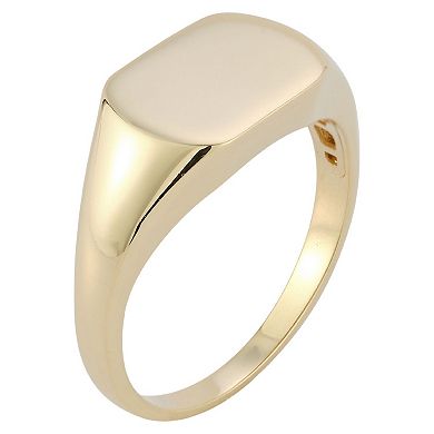 LUMINOR GOLD 14k Gold Square Signet Ring