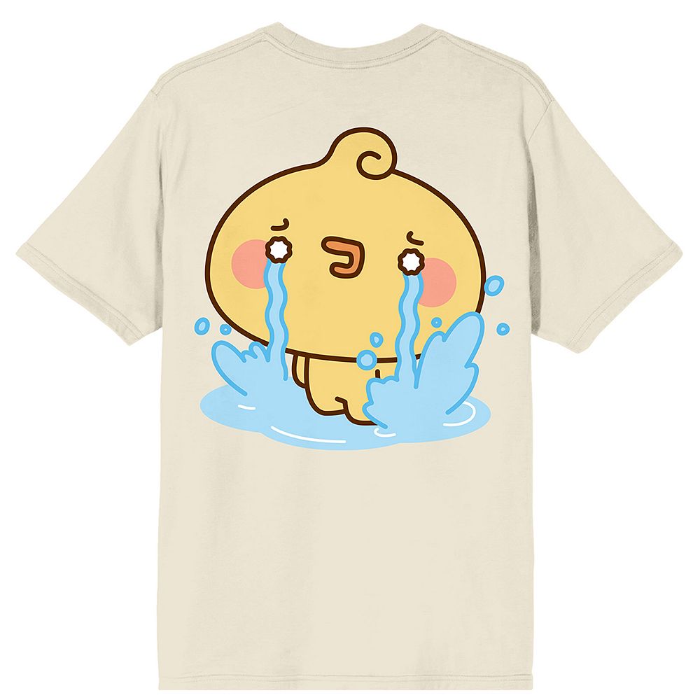 Juniors' Piyomaru Crying Emoji Short Sleeve Tee