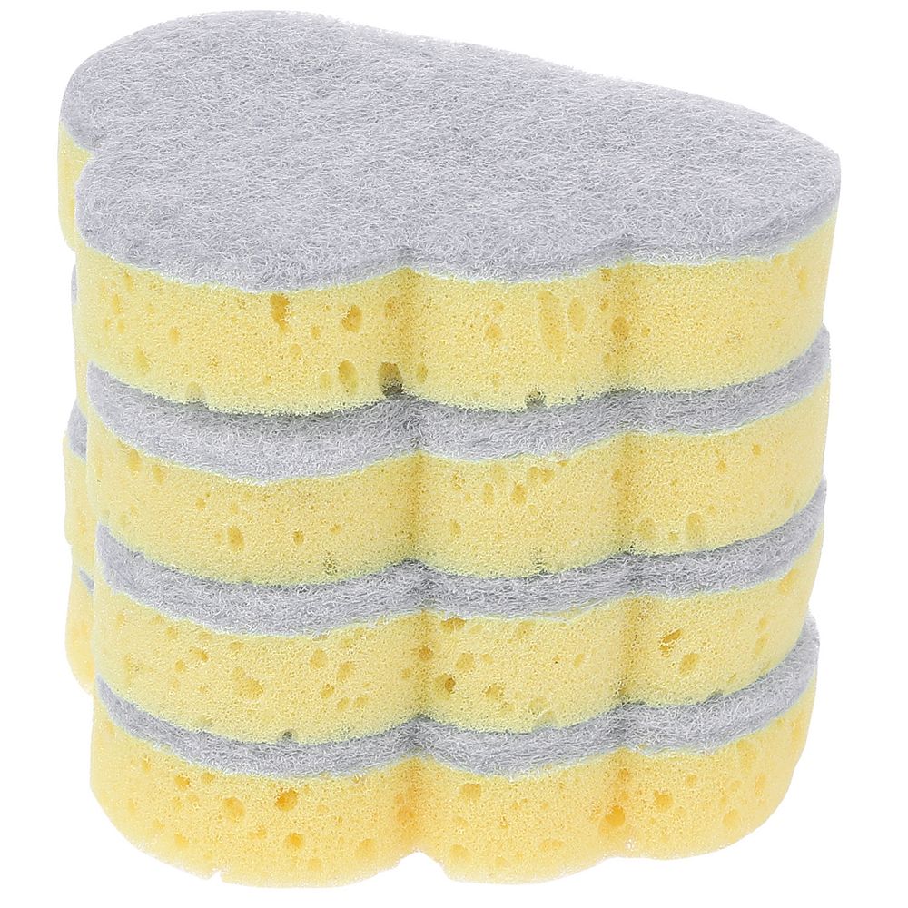 4 Pack Scrub Sponge, Cloud Shape Dual-Sided Sponges, Cleaning Sponge ...