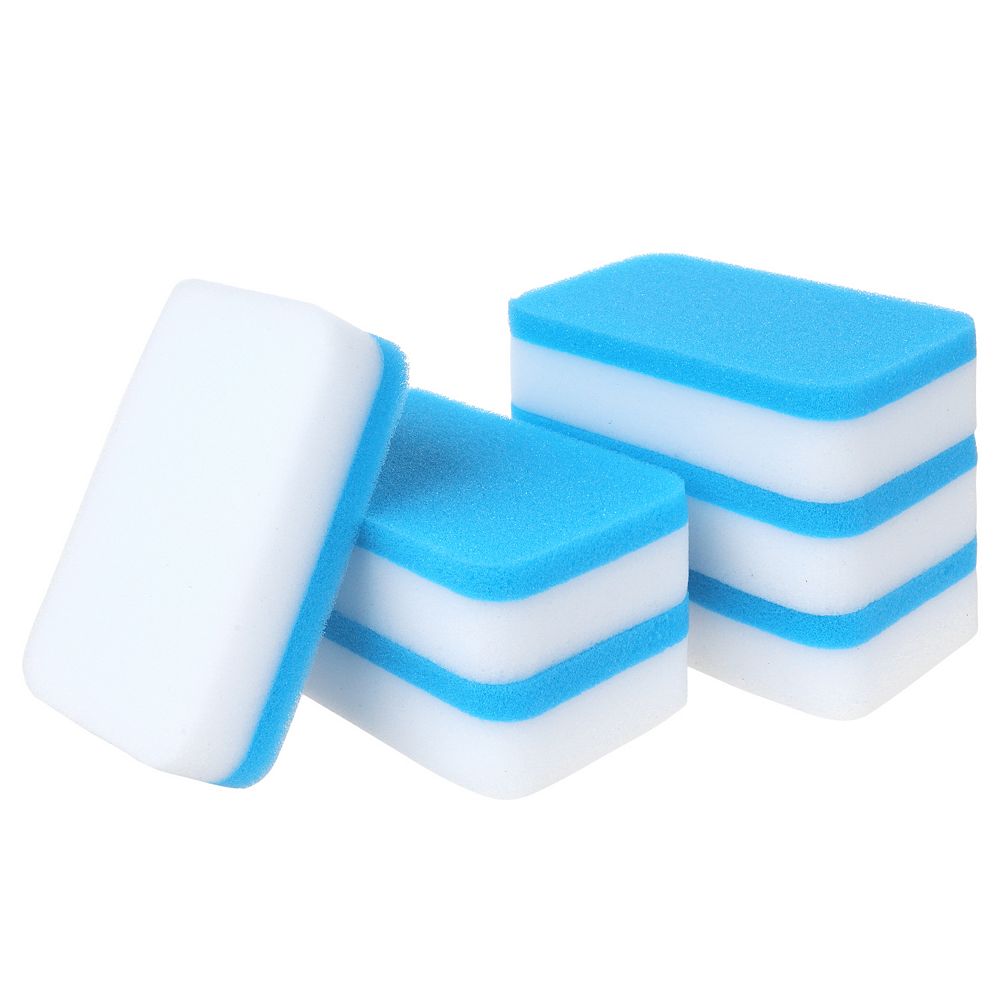 6 Pcs Non-Scratch Scrub Cleaning Sponges, Dual-Sided Kitchen Sponges ...