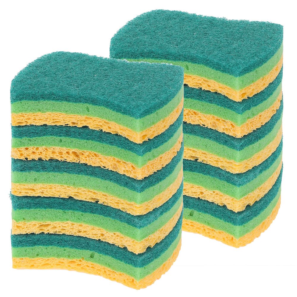 Scrub Sponges Kitchen, Dual Sided Cleaning Sponges for Kitchen ...