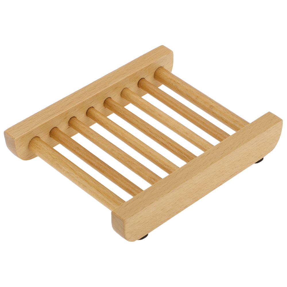 Portable Square Soap Dish for Bathroom for Kitchen 4.61"x3.62"x0.83" 1 Pc