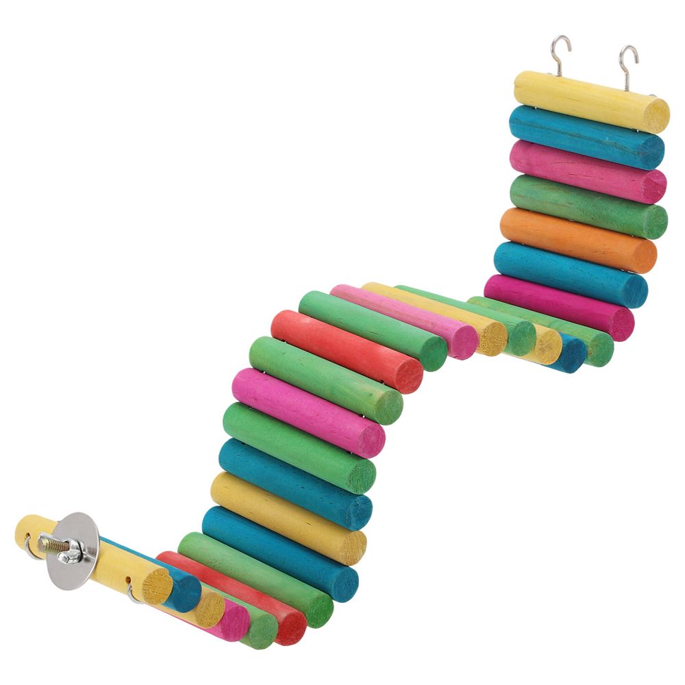 Hamster Bridge, Flexible Bendy Climbing Ladder, Hanging Wooden Hamster ...