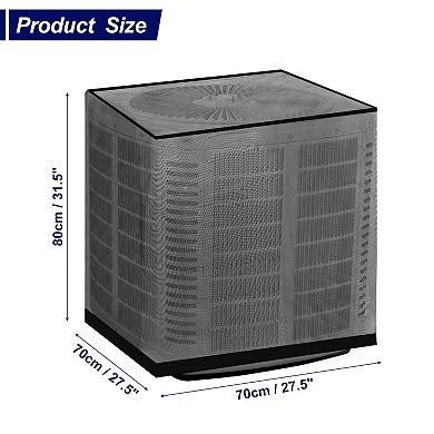 Air Conditioner Cover, Black Outdoor AC Unit Mesh Covers Central AC ...
