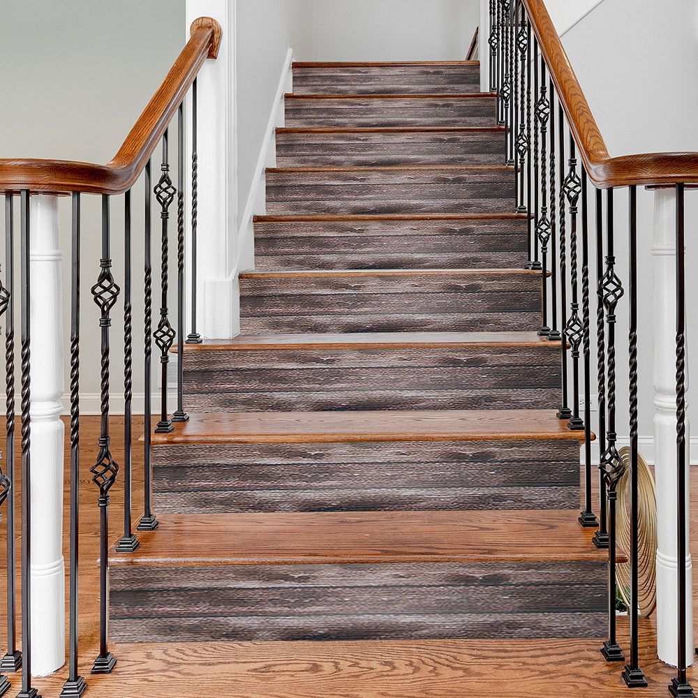 Self-Adhesive Stair Stickers, 14pcs Peel and Stick Vinyl Staircase ...