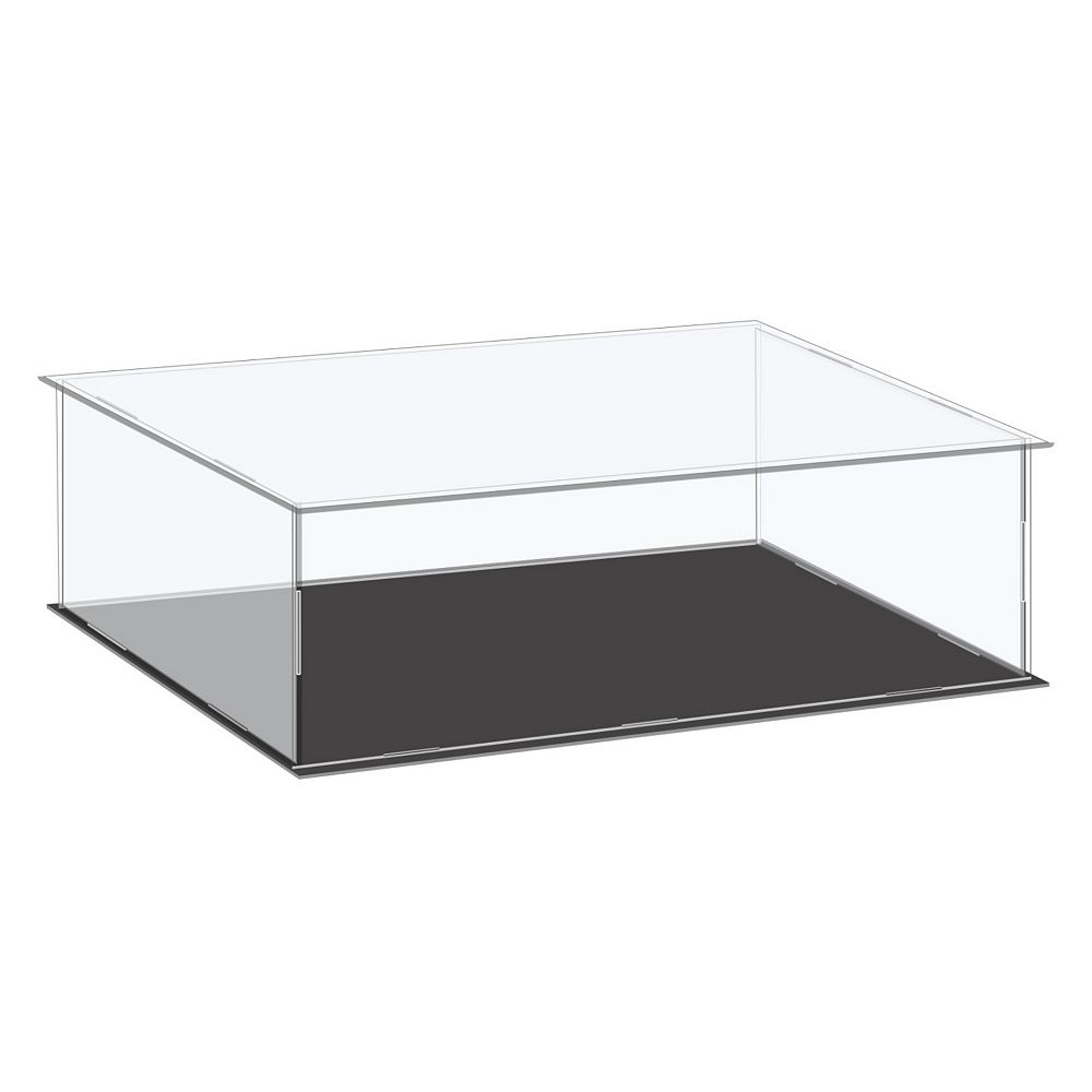 Acrylic Display Case Plastic Cube Storage Box Clear Assemble Dustproof ...