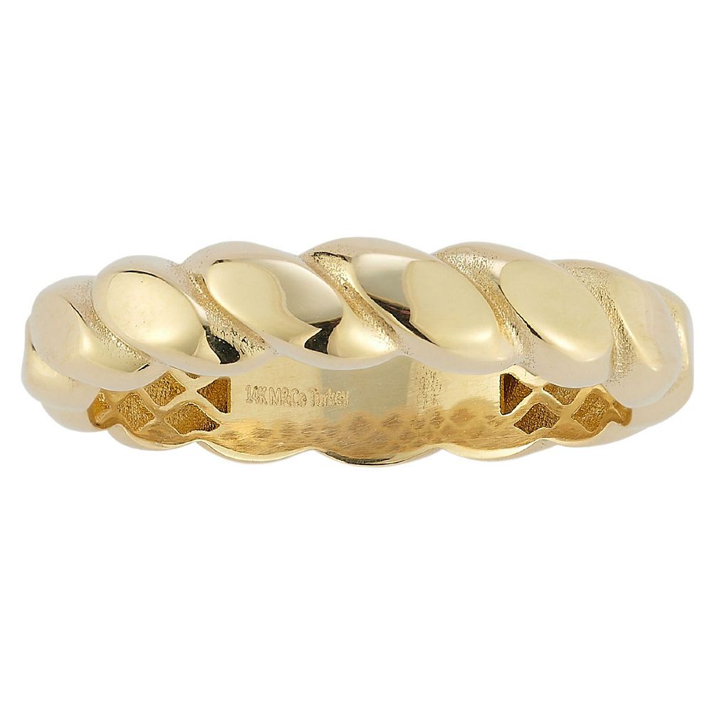 LUMINOR GOLD 14k Gold Braided Band Ring