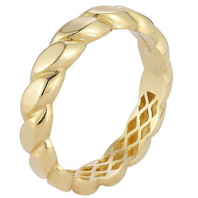 LUMINOR GOLD 14k Gold Braided Band Ring