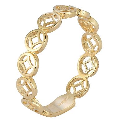 LUMINOR GOLD 14k Gold Open Work Band Ring