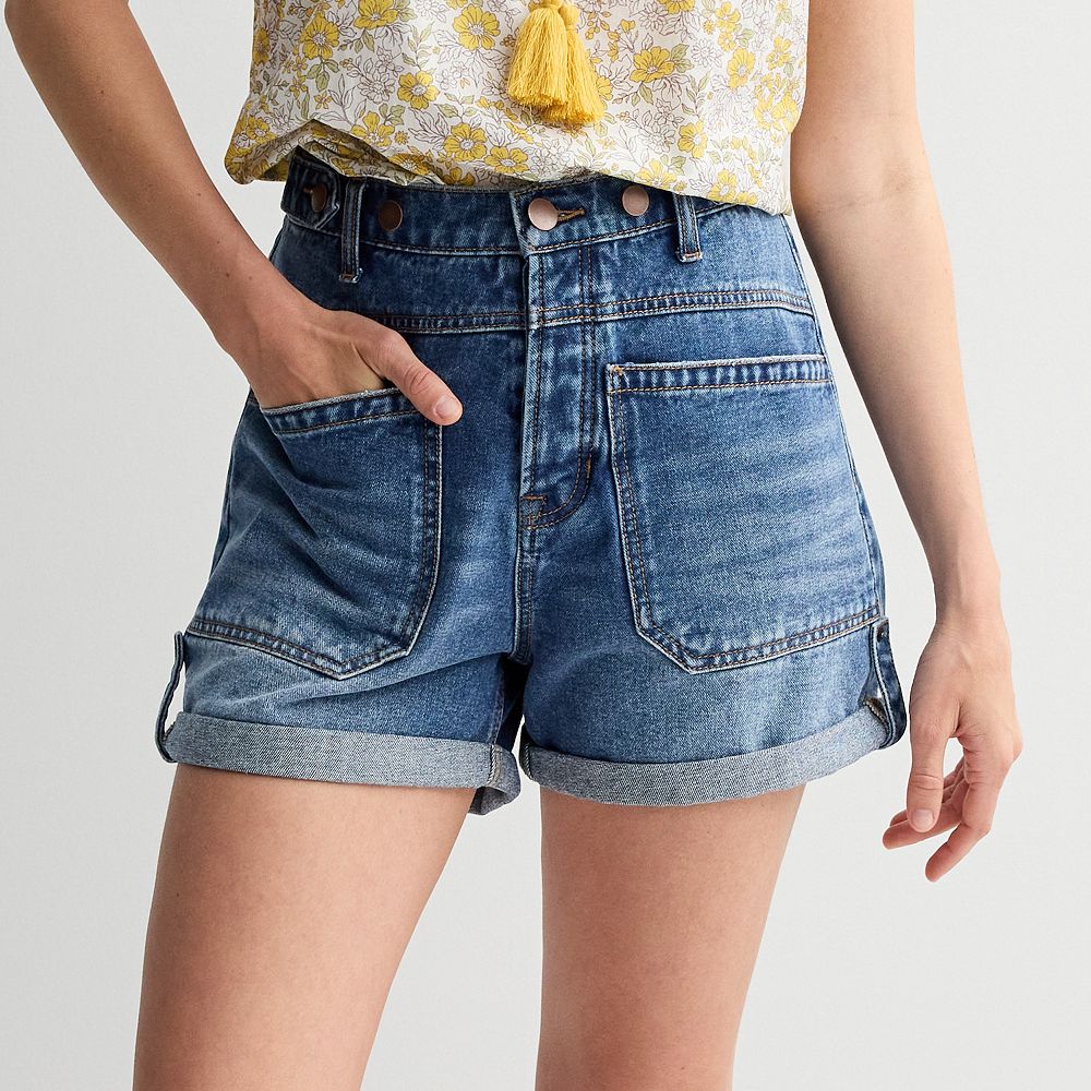 Women's MNK Front Pocket Denim Shorts