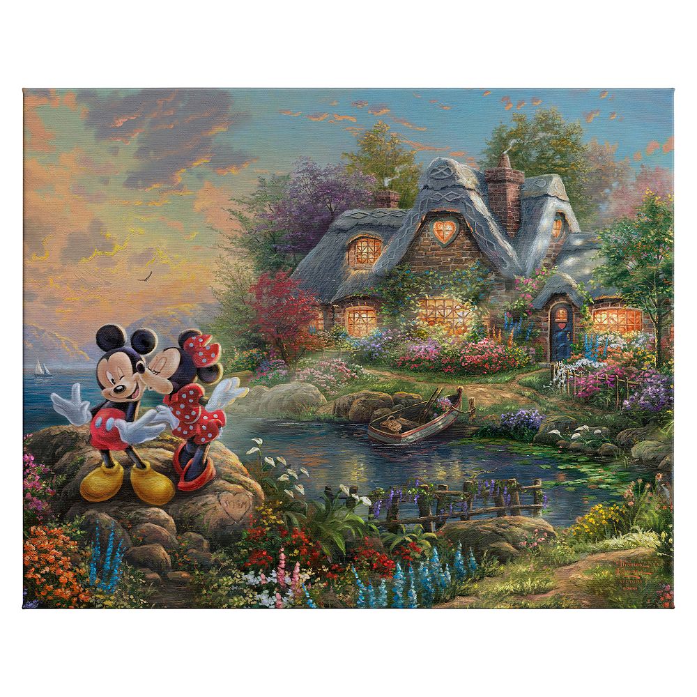 Disney's Mickey Mouse & Friends Thomas Kinkade Mickey & Minnie ...