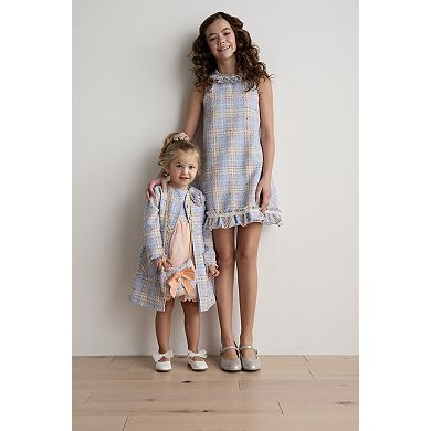 Baby & Toddler Girl Blueberi Boulevard Boucle Coat & Dress Set