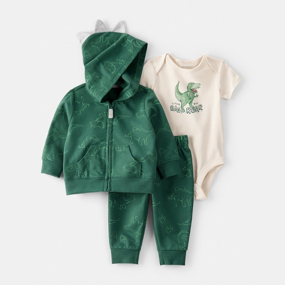 Baby Boy Carter's 3-pc. "Little Guy Big Roar" Jacket, Bodysuit & Pant Set
