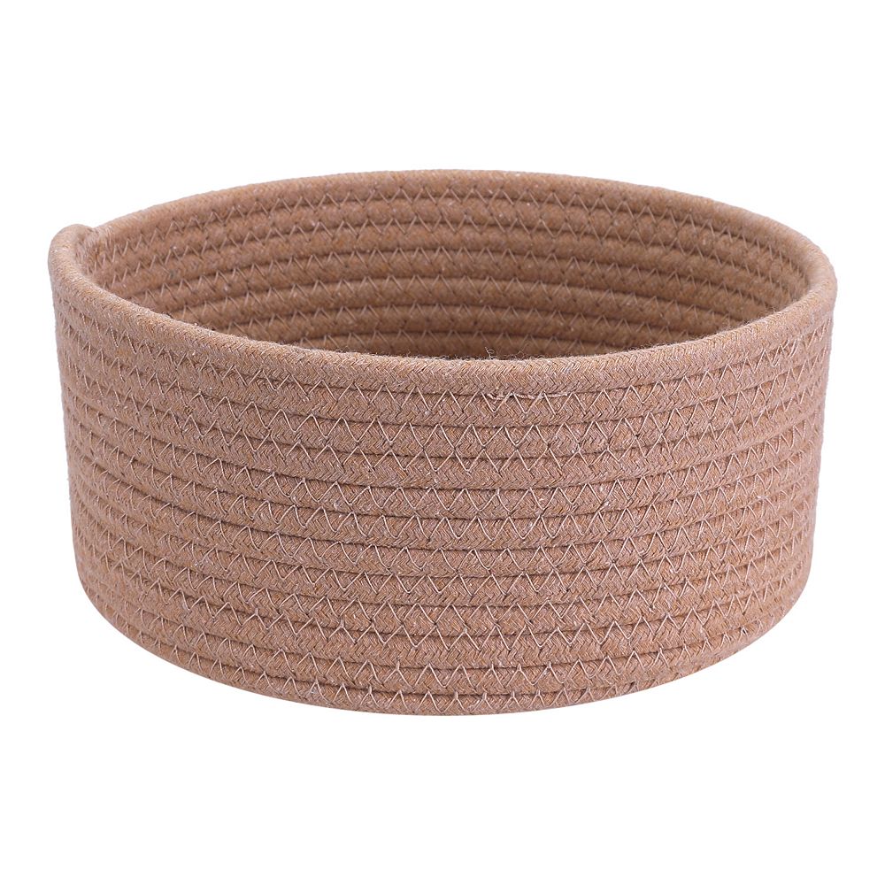 Round Woven Storage Basket, Small Storage Bin for Entryway Desk Key ...