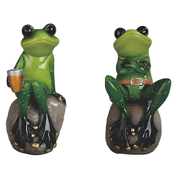 FC Design 2-PC Set 4"H Frog Couple Chilling Figurine Decoration Home ...