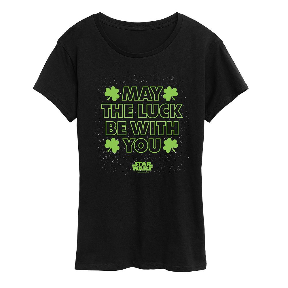 Women's Star Wars May The Luck Be With You Graphic Tee