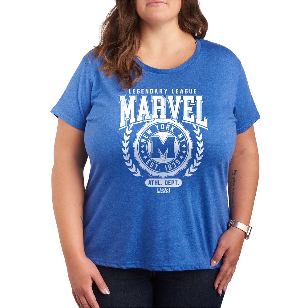 Plus Size Marvel Collegiate League Graphic Tee