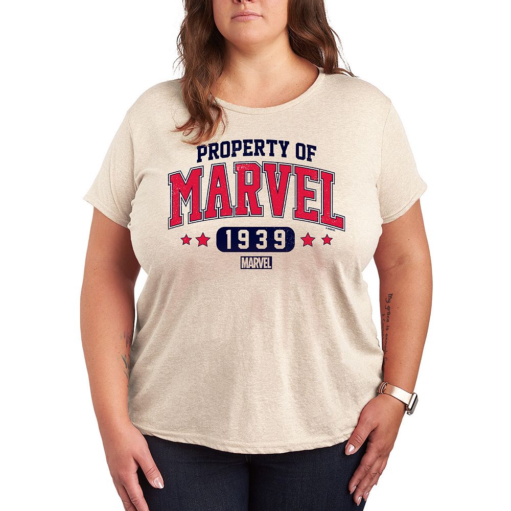 Plus Size Marvel Property of Marvel Graphic Tee