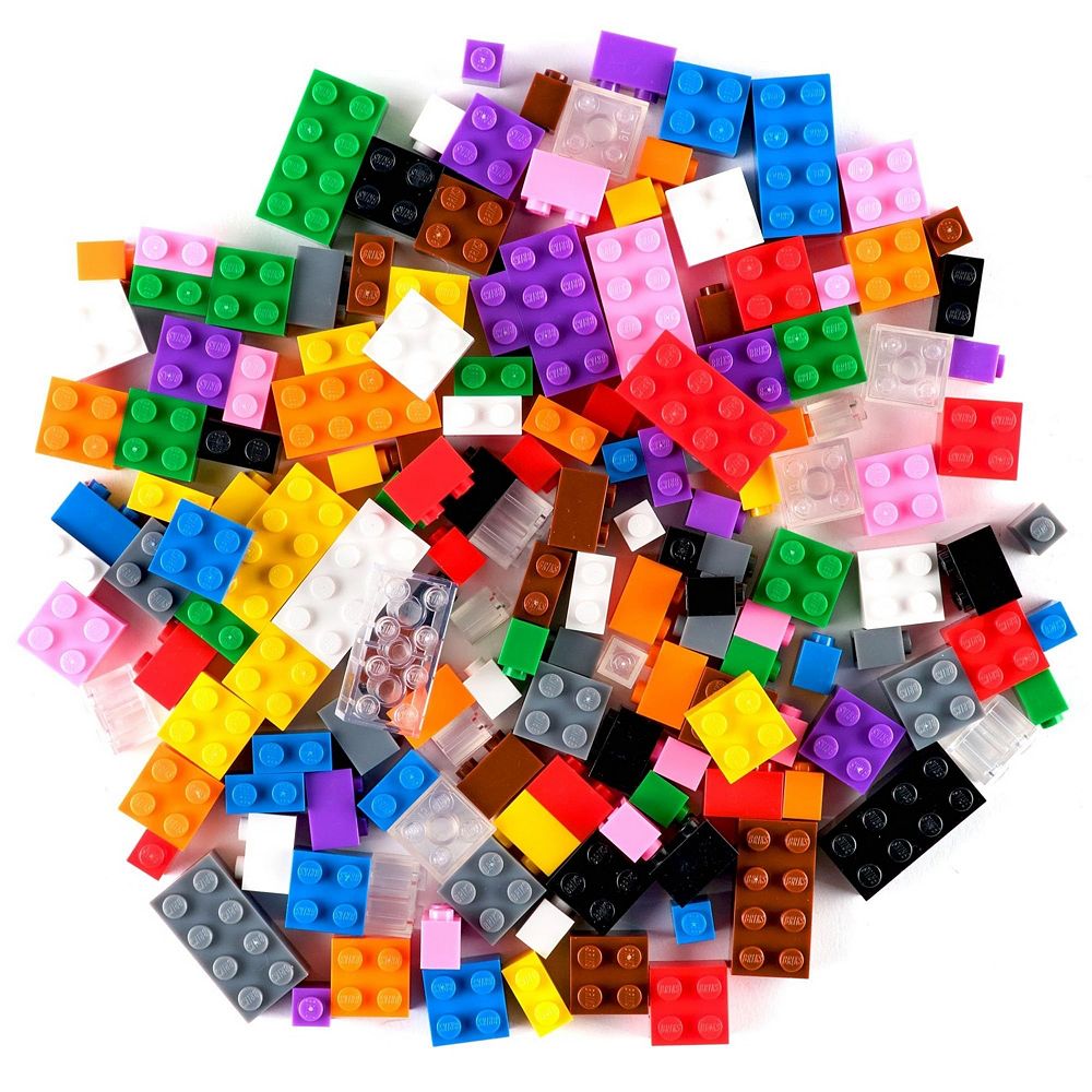 Toy Building Block Starter Kit, Vibrant Colors, 156 Pieces