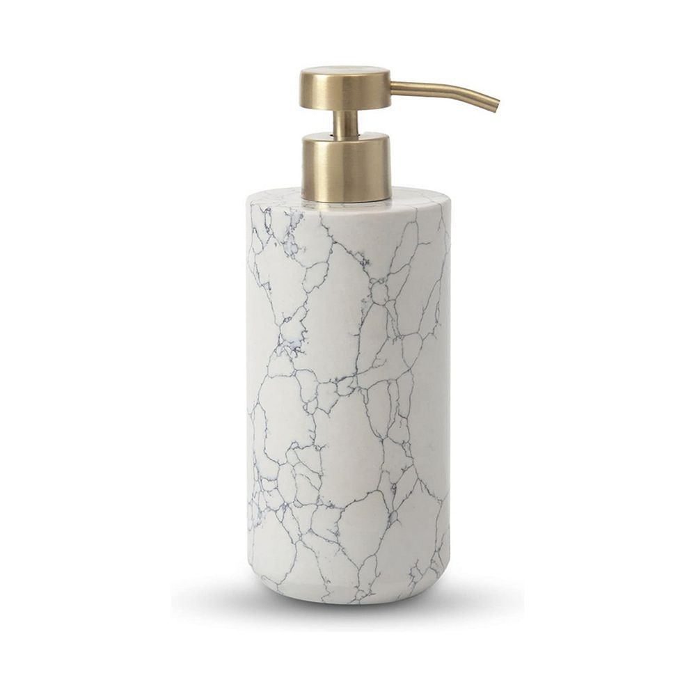 Luxury Soap Dispenser - Engineered Stone, Spa Vibes, Elegant Blue Veining