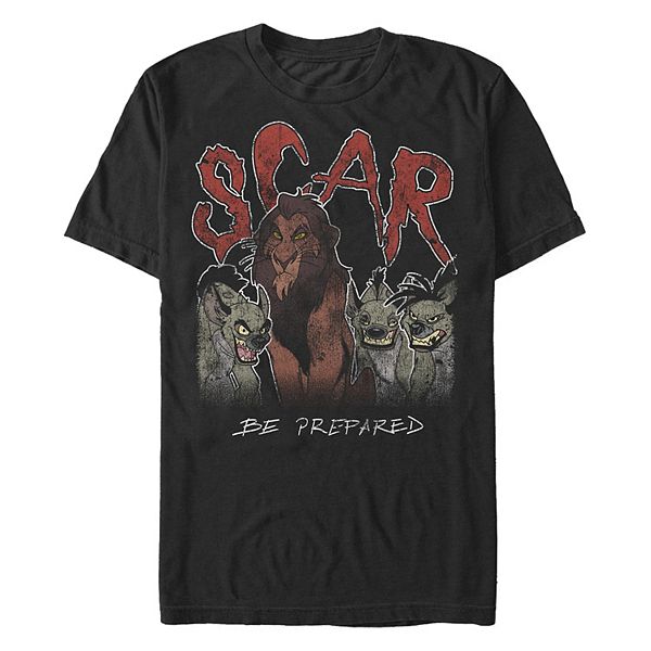 Disney's The Lion King Scar Be Prepared Men's Graphic Tee