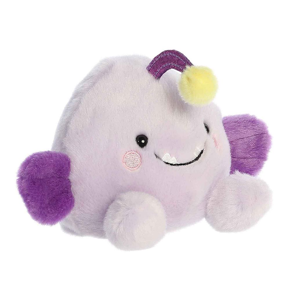 Aurora Mini Purple Palm Pals 5" Blinky Angler Fish Adorable Stuffed Animal