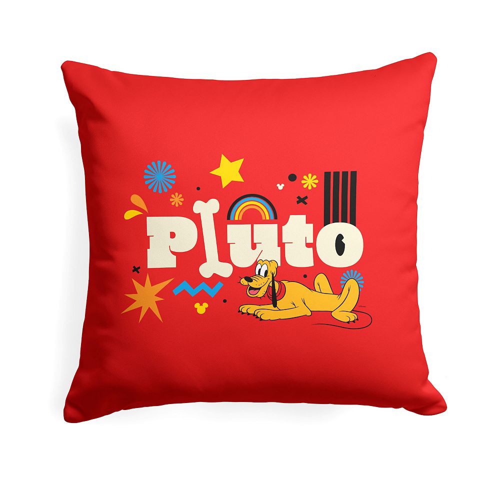 Disney Mickey And Friends The Name's Pluto Printed Throw Pillow