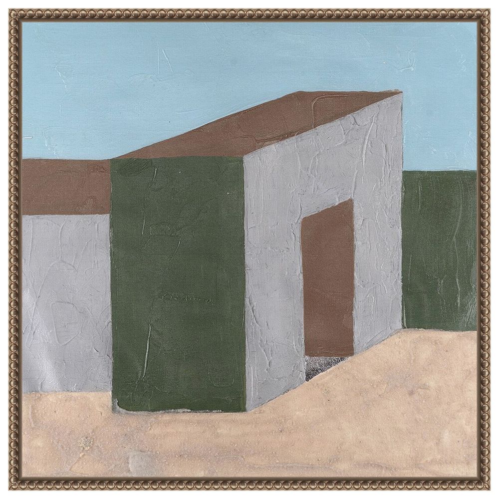 Textured Facades IV by Michael Willett Framed Canvas Wall Art Print