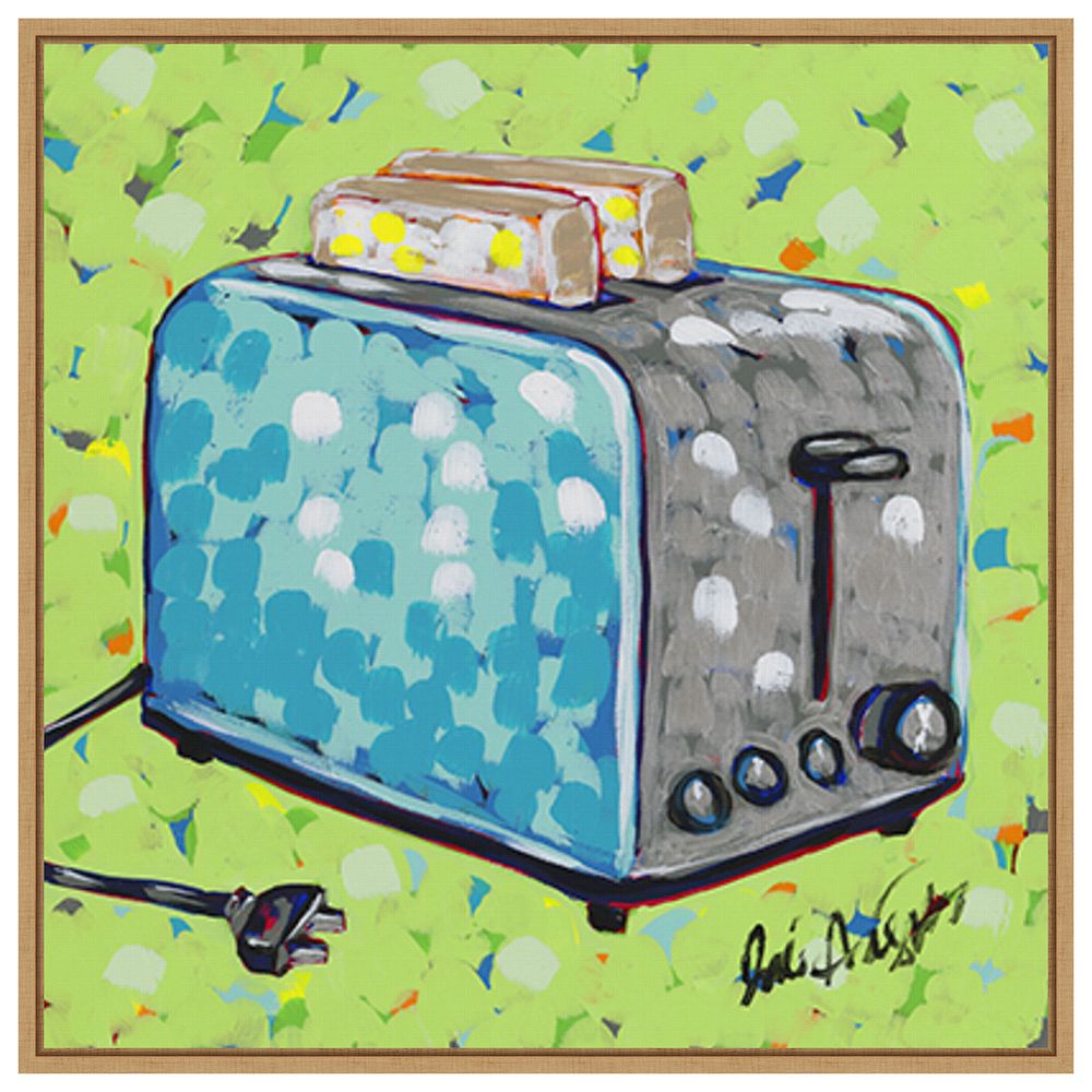 Kitchen Sketch Toaster by Jodi Augustine Framed Canvas Wall Art Print