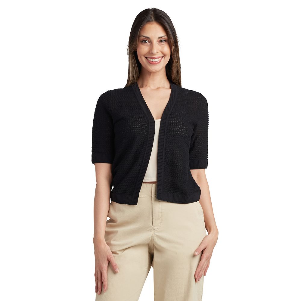 Women's AB Studio Elbow Sleeve Sweater Cardigan
