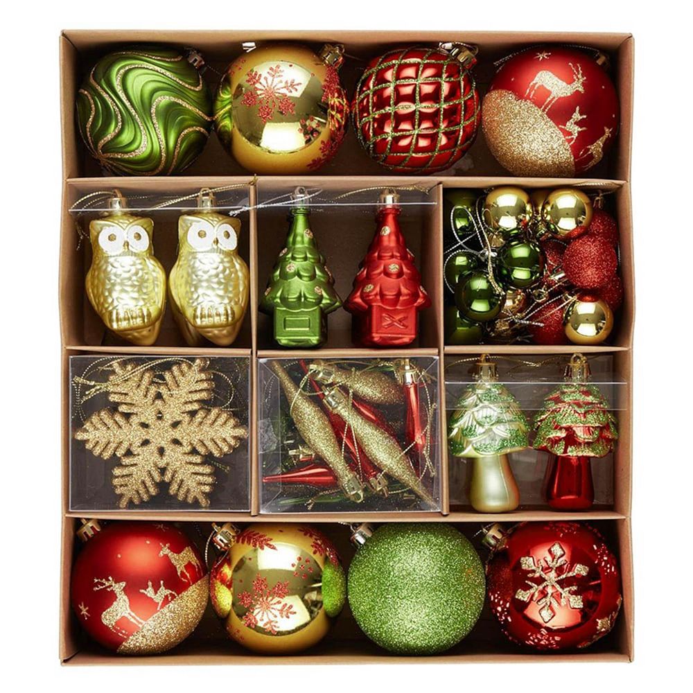 Super Large Enchanted Christmas Forest Ornament Bundle, Set of 80 ...