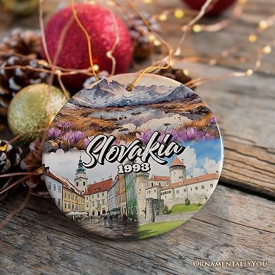 Artistic Slovakia Landmarks Ornament, Slavic Heritage and Culture ...