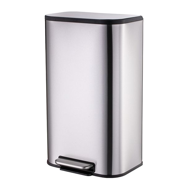 13 Gallon Tall Kitchen Garbage Can with Removable Inner Bucket, Slim ...