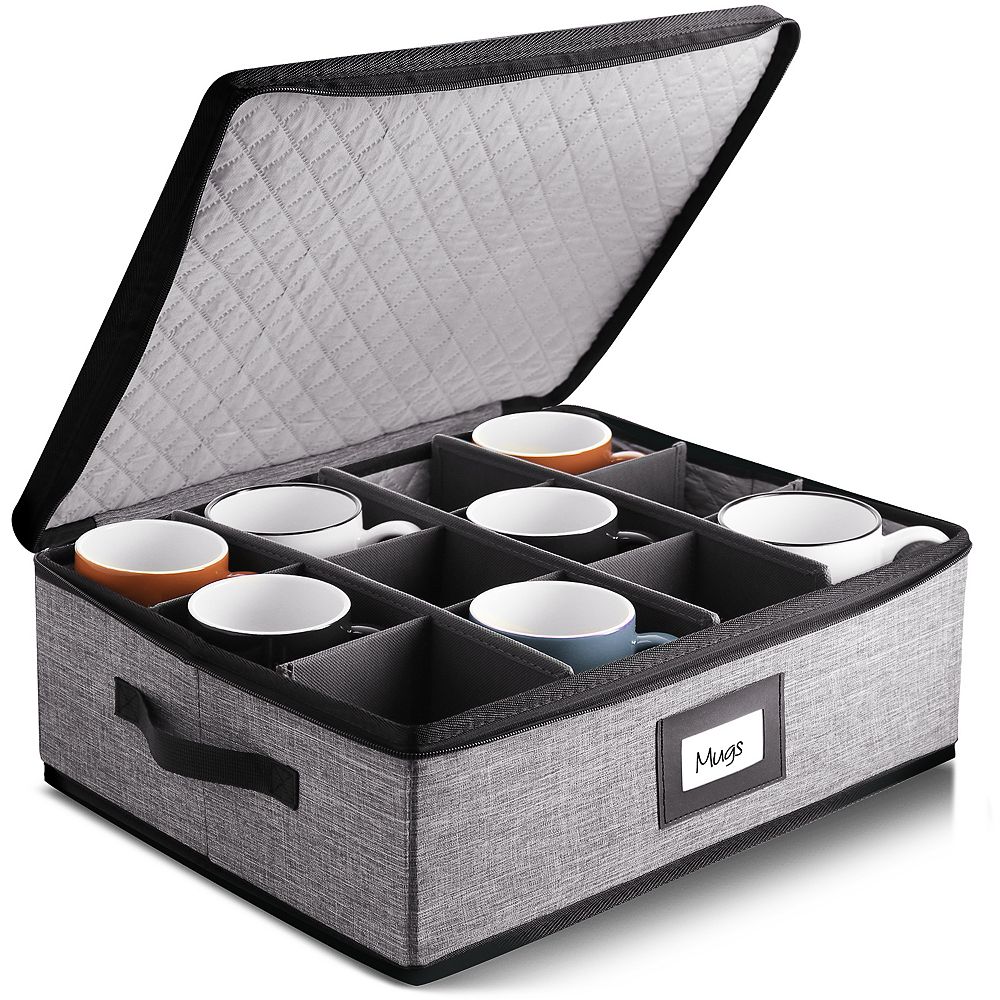 Hard Shell Cup & Mug Storage Case for