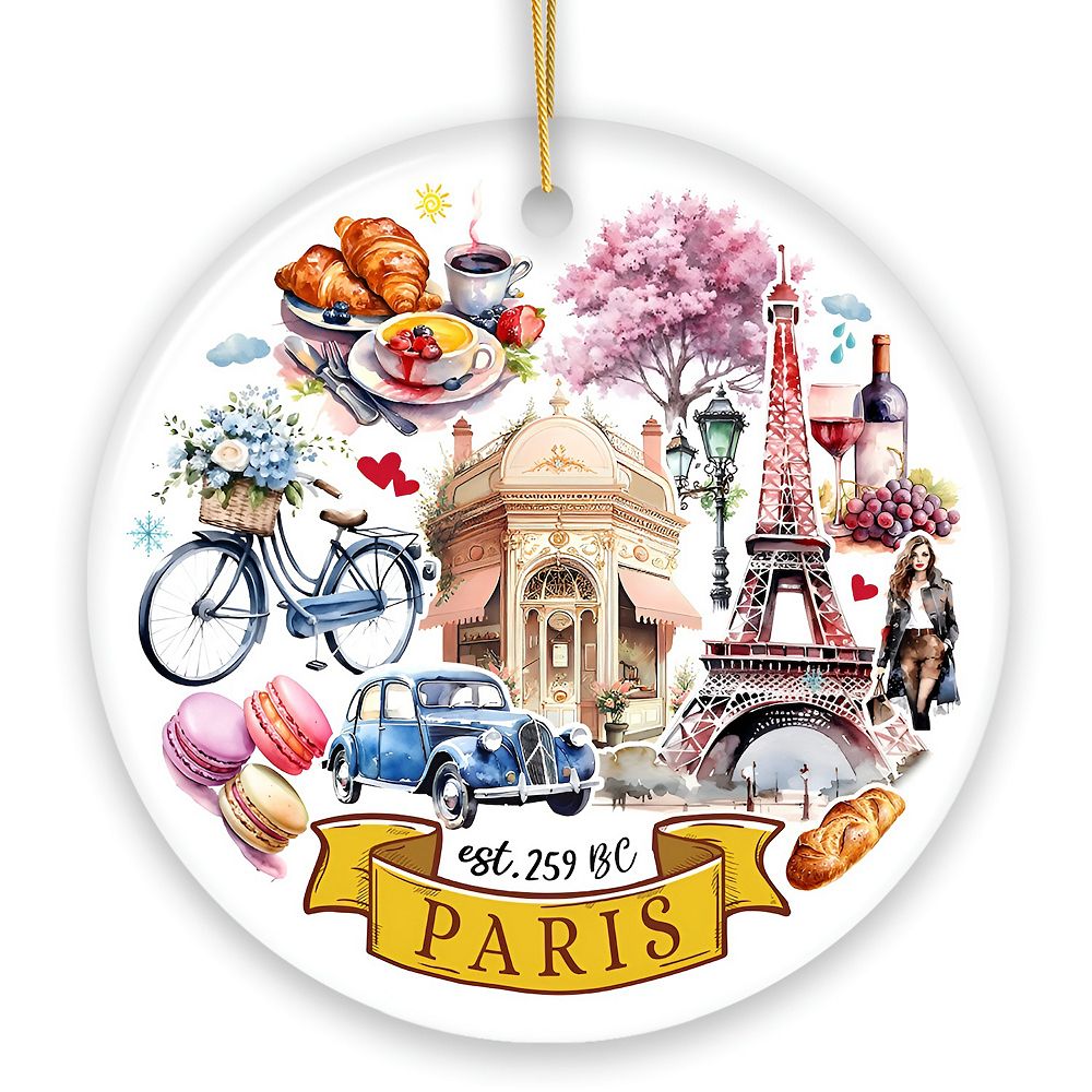 Artistic Paris Culture and Landmarks Ornament, Classical France ...