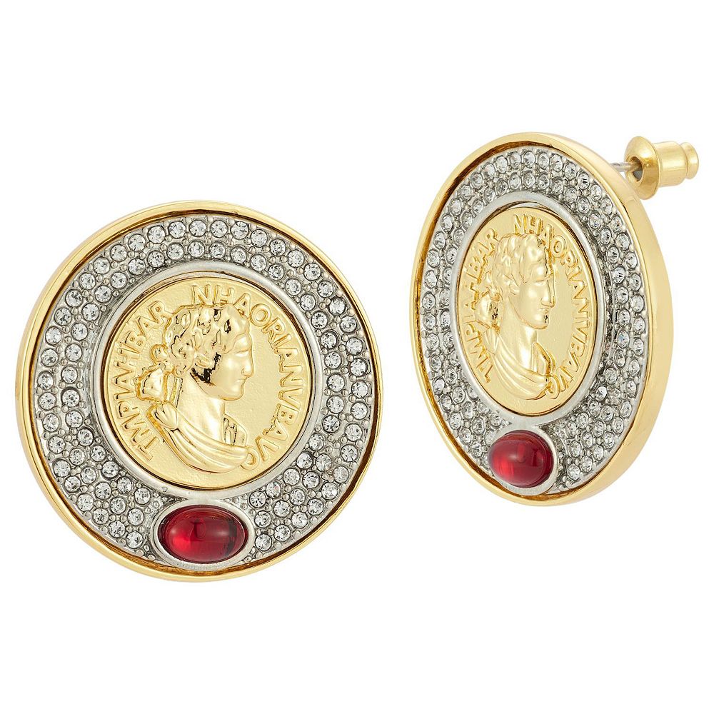 WINX 18k Gold Plated Lira Coin Stud Earrings