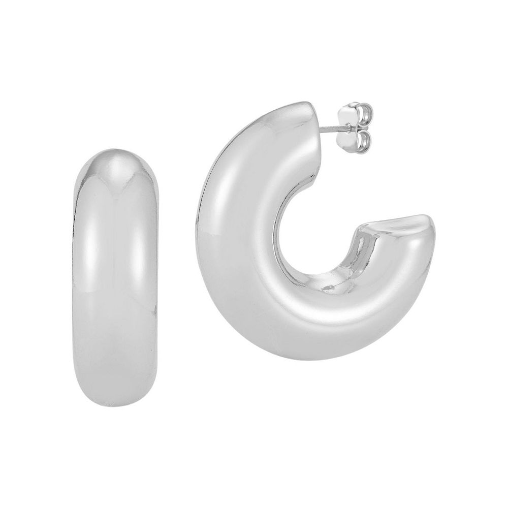 WINX Bold Thick Round C-Hoop Earrings