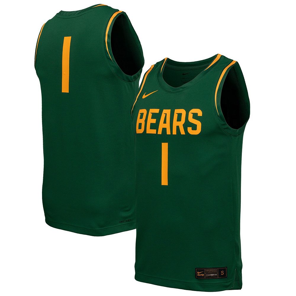 Men's Nike Green Baylor Bears Replica Basketball Jersey