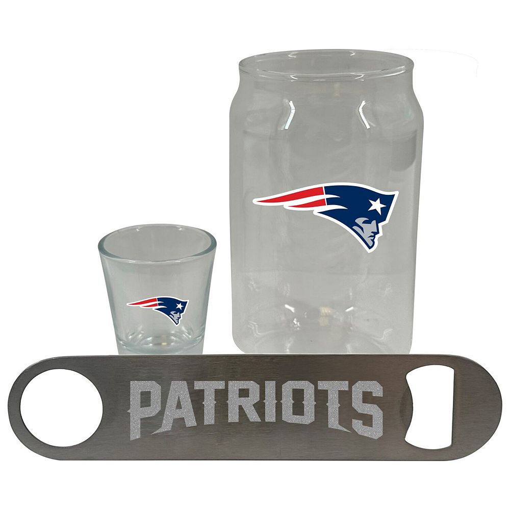 "The Memory Company New England Patriots Three-Pack Beer Glass, 2oz ...