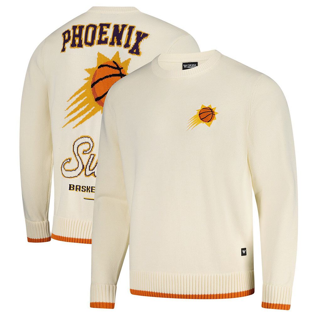 Unisex The Wild Collective Cream Phoenix Suns Jacquard Knit Pullover ...