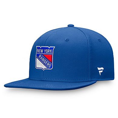 Men's Fanatics Royal New York Rangers Core Primary Logo Fitted Hat