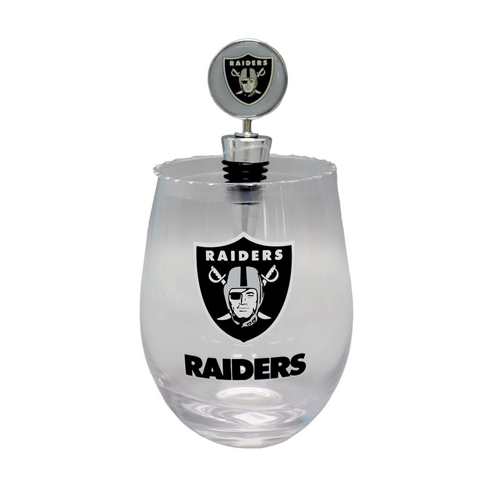 The Memory Company Las Vegas Raiders 15oz. Stemless Tumbler With Wine ...