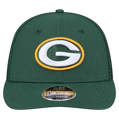 Men's New Era Green Green Bay Packers Low Profile 9FIFTY Snapback Hat