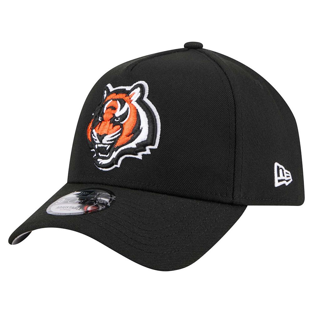 Men's New Era Black Cincinnati Bengals Alternate Logo A-Frame 9FORTY ...