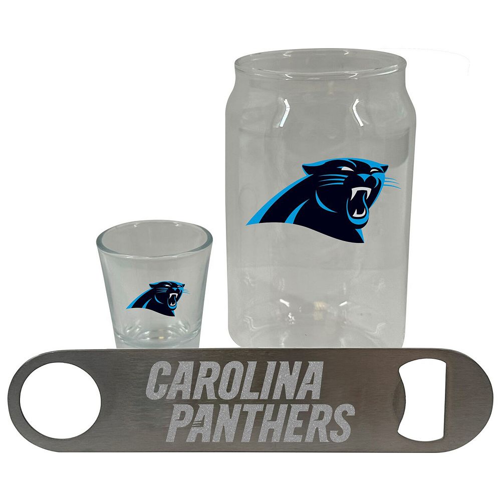 The Memory Company Carolina Panthers Three-Pack Beer Glass, 2oz. Shot ...