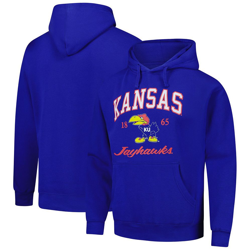 Men's League Collegiate Wear Royal Kansas Jayhawks Arch Script ...