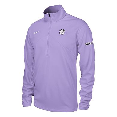 Men's Nike Lavender Kansas State Wildcats Training Performance Half-Zip Top