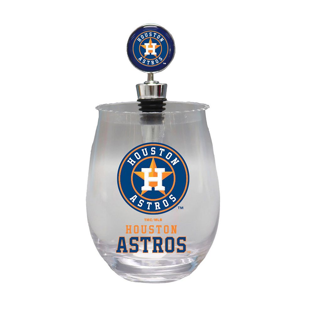 The Memory Company Houston Astros 15oz. Stemless Tumbler With Wine ...
